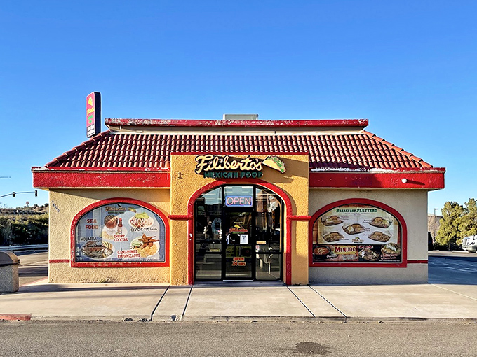 The arched entrance to Filiberto's is like a portal to chimichanga paradise. That red tile roof has sheltered countless happy diners!