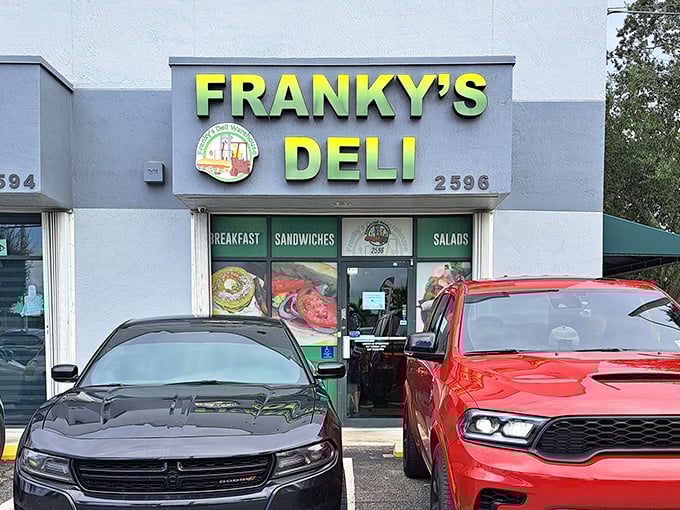 That bright green storefront is like a sandwich signal in the sky – calling all hungry Hialeah locals home.