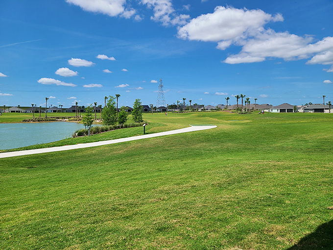 Green spaces stretch endlessly, proving paradise doesn't always need an ocean view.