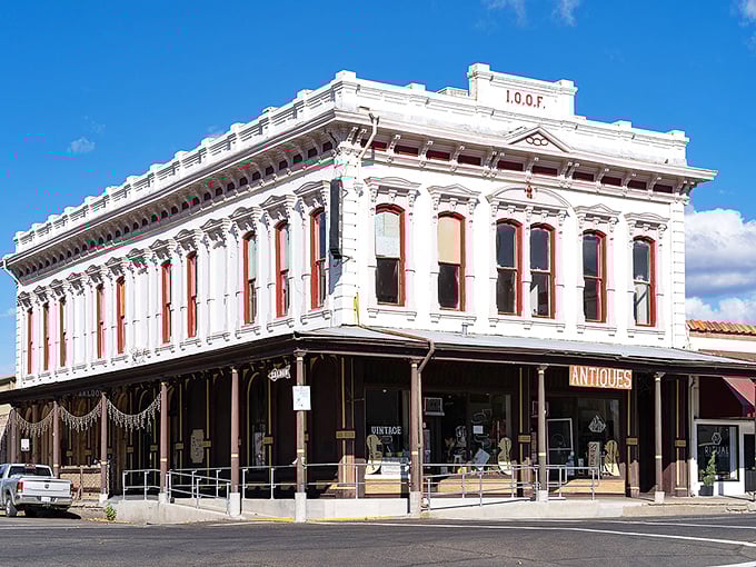 Victorian elegance meets practical living in this charming riverside community's historic downtown district.
