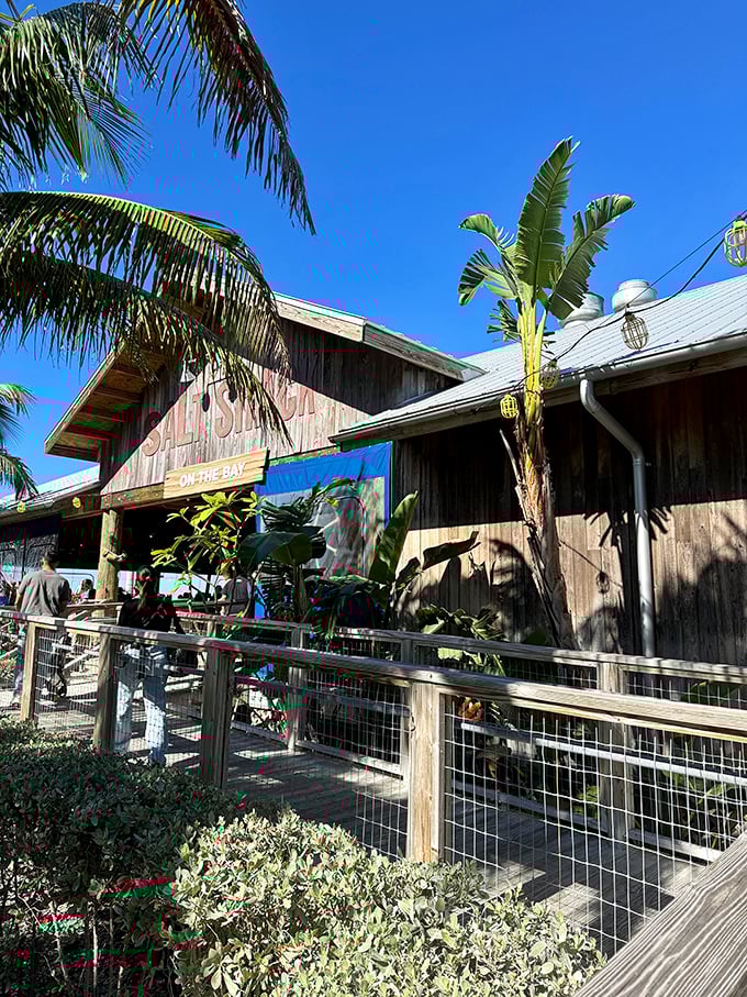 Where weathered wood meets waterfront views, Salt Shack serves up sunsets and seafood in equal measure.