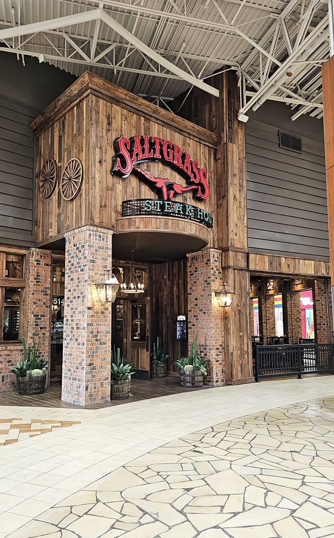 Those weathered wooden beams have witnessed countless perfect steaks and satisfied smiles over the years.