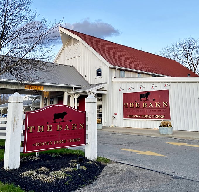 Red roof, white walls, and steaks that would make a vegetarian question their life choices. The Barn knows how to make an entrance—and an entrée.