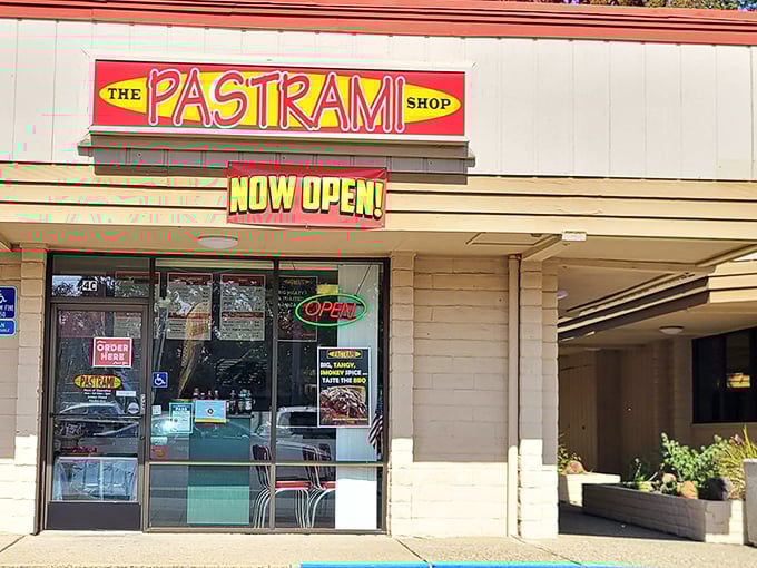 That "Now Open" sign is unnecessary – the aroma of perfect pastrami would draw you in from blocks away.