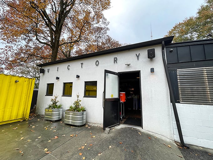 Victory's simple exterior hides Atlanta's slider paradise. Small sandwiches with massive flavor await behind that unassuming door.