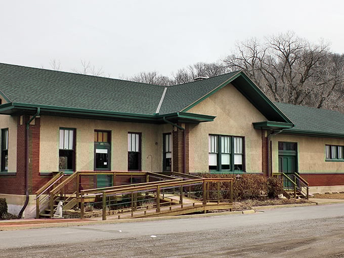 This welcoming community building proves that small towns know how to blend practicality with neighborly charm perfectly.