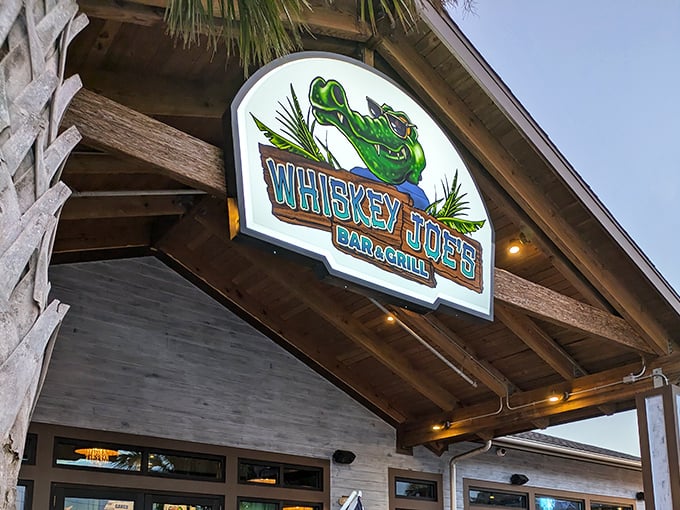 That wooden peaked roof isn't just architectural style – it's sheltering grouper sandwich perfection that rivals the river views.