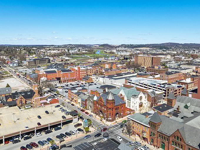 York's downtown streets invite leisurely strolls without the big-city price tags or stress.
