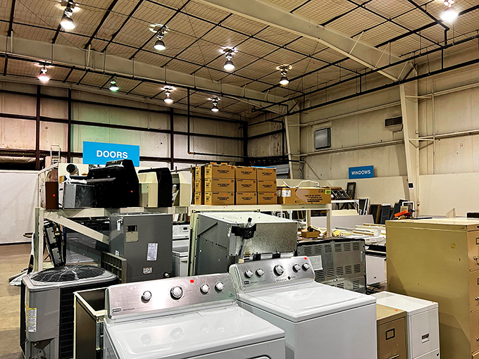 Appliances stand ready for service, offering second chances at keeping homes running smoothly and efficiently.