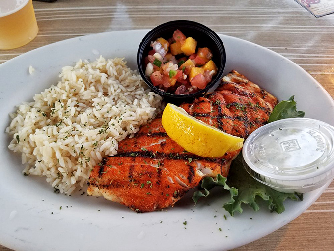 "Blackened grouper that proves sometimes the simplest preparations – good fish, bold spices, perfect cooking – create the most memorable meals."
