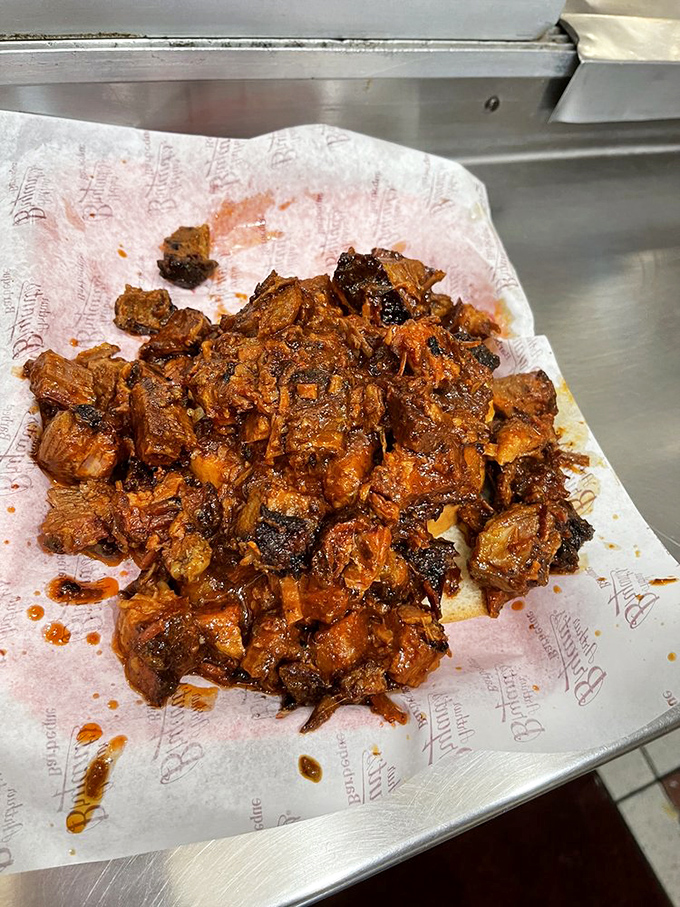 Burnt ends—those magical meat morsels where smoke meets caramelization in a flavor explosion that Kansas City perfected for the world.