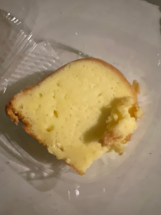 That tender pound cake slice represents the sweet finale every soul food meal deserves and craves.