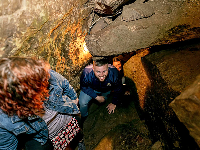 Every twist reveals formations that took longer to create than your entire family tree – patience level: geological.