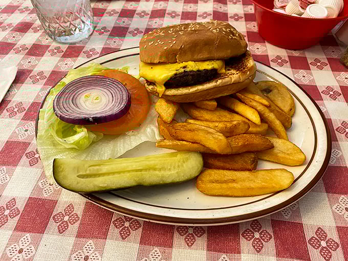 This cheeseburger means business – no fancy truffle oil needed when you nail the basics this perfectly.