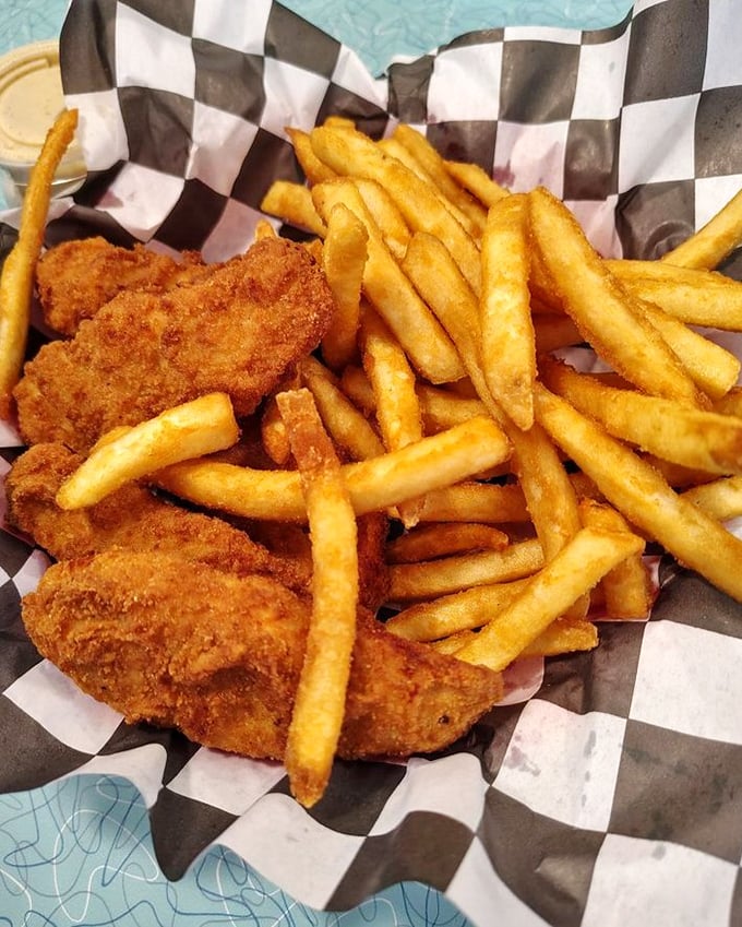 These chicken tenders aren't just crispy—they're what happens when someone takes the humble chicken strip seriously enough to make it magnificent.