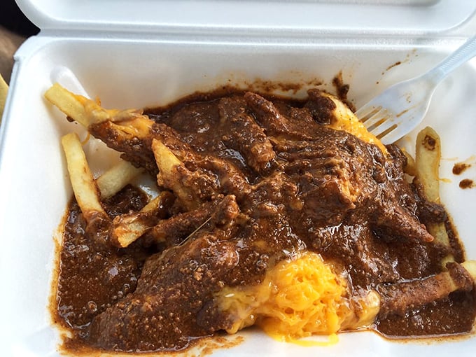 Cincinnati's answer to poutine—fries smothered in meaty chili that turns a side dish into a main event.