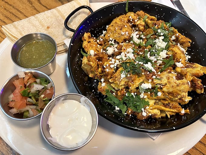 This isn't just breakfast—it's edible art. A Mexican-inspired skillet that brings more flavor to morning than your first cup of coffee.