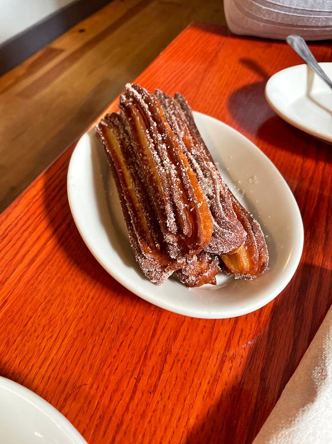 These churros aren't just dessert—they're cinnamon-sugar magic wands that transform ordinary meals into memorable feasts.