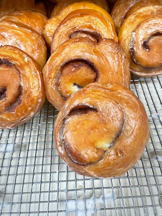 These cinnamon rolls aren't trying to reinvent the wheel – they're just making that wheel out of the most delicious spiraled dough you've ever tasted.