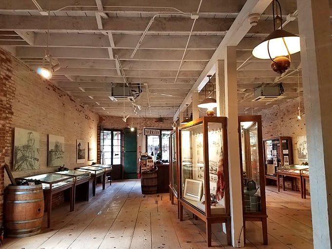 Inside the Columbia Museum, history isn't behind glass – it surrounds you with artifacts telling tales of fortune seekers and frontier innovation.