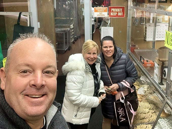 Happy customers clutching their prized Stock's bags like lottery winners—because in the world of baked goods, they kind of are.