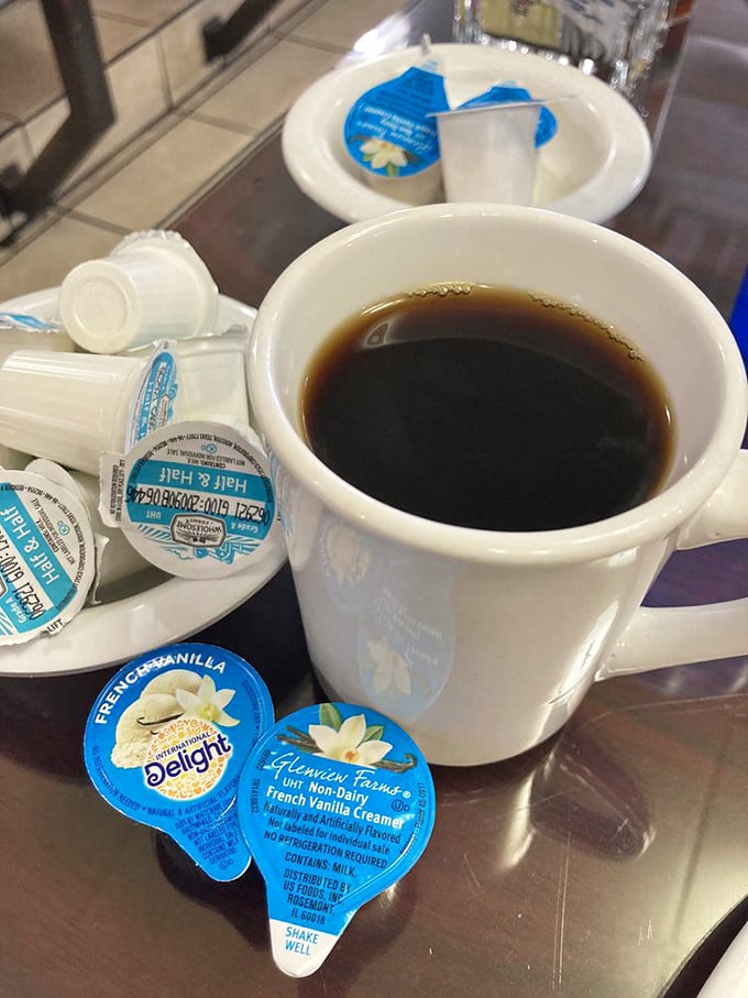 The coffee comes with enough creamer options to customize your morning fuel exactly how you like it. Life's too short for bad coffee. 