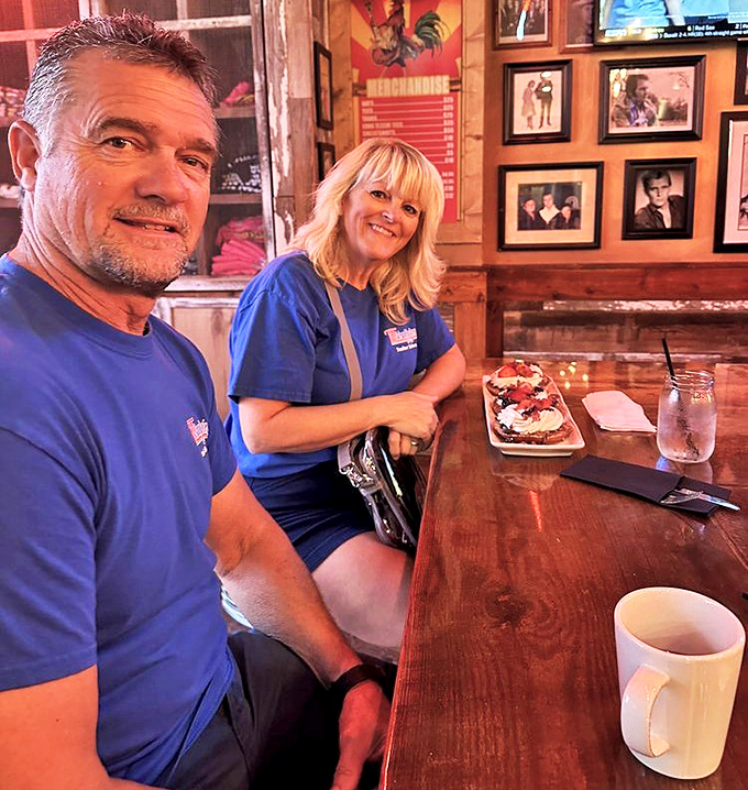 Happy diners enjoying the fruits of Sun Diner's labor—where good food and good company create the perfect breakfast harmony.