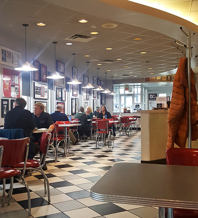 The diner hums with conversation and satisfaction. These aren't just customers – they're participants in a Cincinnati culinary tradition.