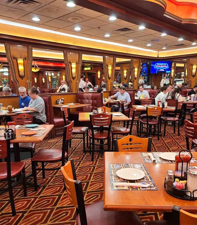 The dining room hums with the symphony of clinking silverware and satisfied sighs – the universal language of good eating.