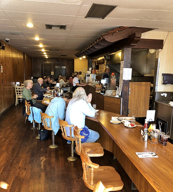 The counter culture is alive and well here, where regulars and first-timers alike share the communal experience of burger bliss.