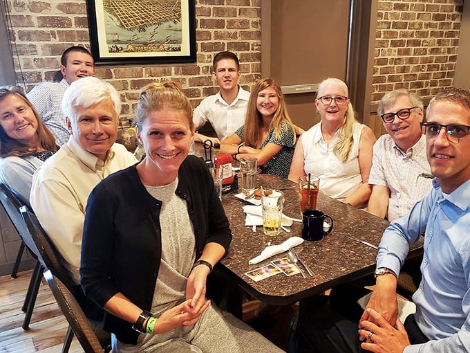 The dining room buzzes with the energy of friends and family sharing meals and making memories—the true secret ingredient at Berardi's.