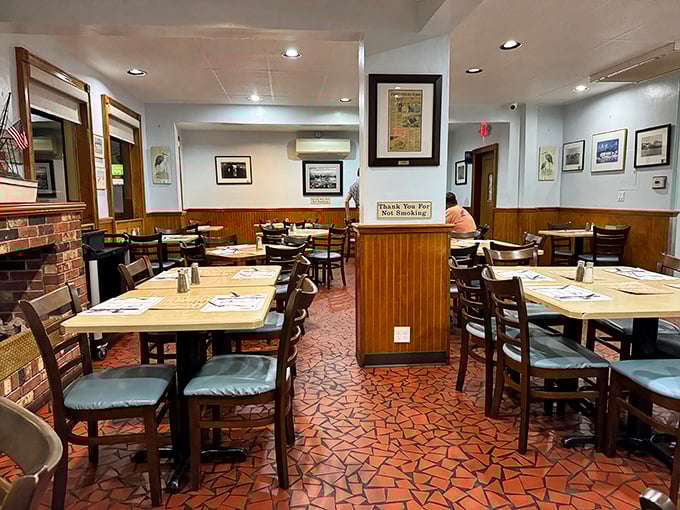 The dining room where countless "mmms" have echoed off wood-paneled walls. A shrine to seafood where memories are made one bite at a time.