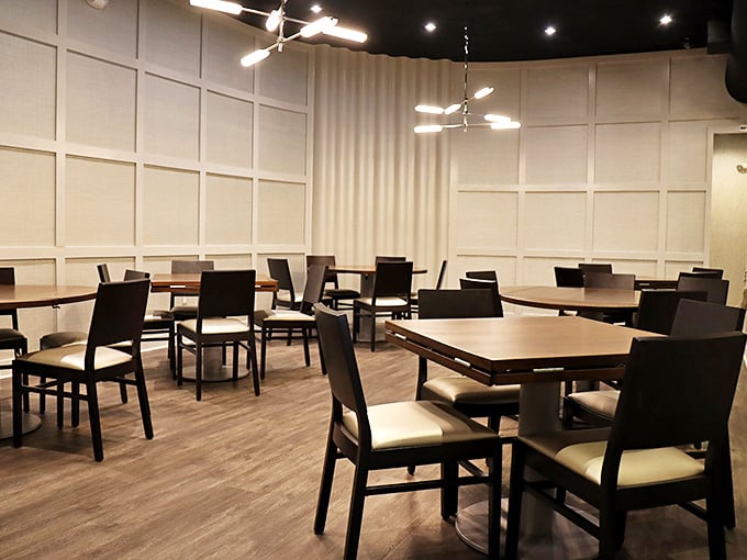 A dining room that whispers "special occasion" without shouting "mortgage payment" – elegant simplicity at its finest.