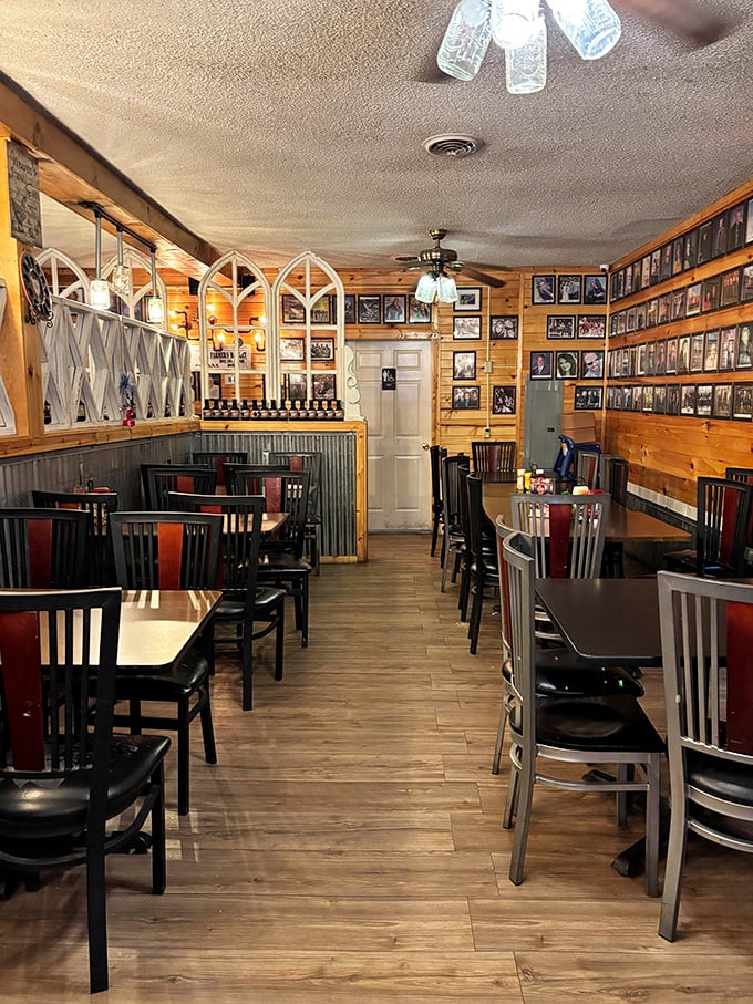 The dining room feels like you've been invited to a family gathering where the main topic of conversation is how good the food is.