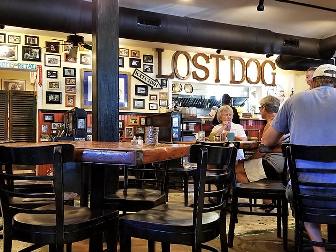 The dining area buzzes with conversation and anticipation—wooden tables that have hosted countless vacation stories and "we need to come back here" promises.