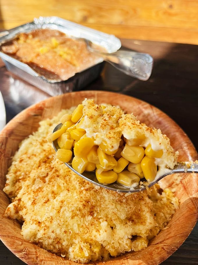 Not your average corn side dish—this esquites comes dressed for the occasion with a sprinkle of what might be the world's most perfect topping.
