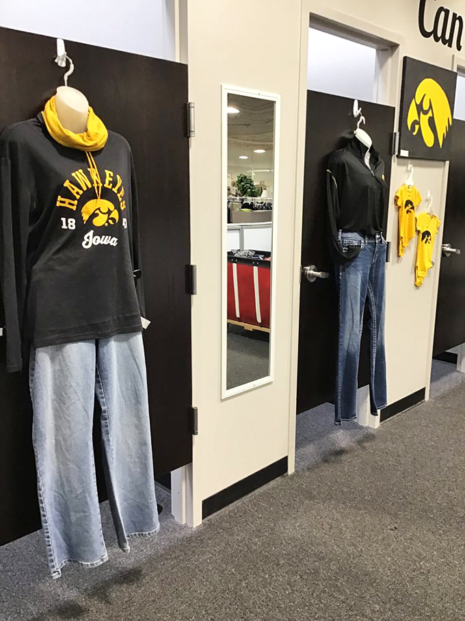 Hawkeye heaven for University of Iowa fans—where black and gold never go out of style and team spirit gets a second life.