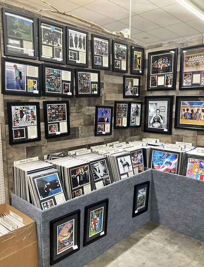 Music lovers' paradise where vinyl records and memorabilia create the ultimate analog experience—because some things just sound better with a little history and crackle.