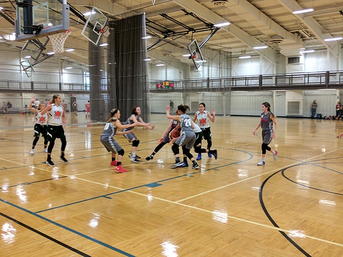 Local athletes battle it out on the court, proving small-town competition can be just as fierce without the big-city ticket prices.