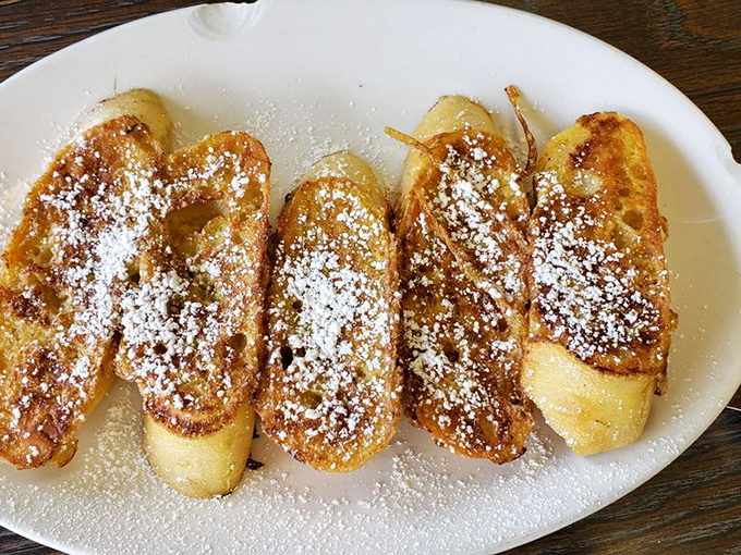 French toast that makes you question your life choices – specifically, why haven't you been eating this every morning of your existence?