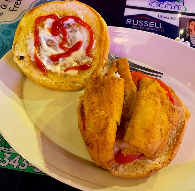 Simple pleasures done right—a perfectly fried fish sandwich with just enough sauce to make you smile. No tweezers or microgreens required.