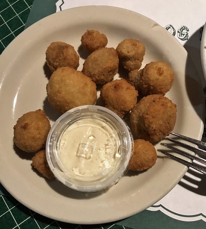Fried mushrooms that pop with juicy goodness beneath their crispy coating. The perfect appetizer or—let's be real—a side dish to your fried chicken.