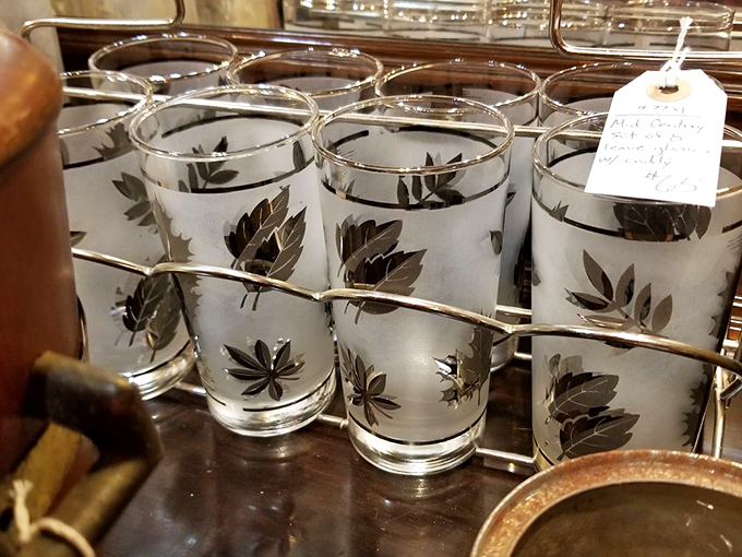 Mid-century glassware that makes your plastic cups at home suddenly seem embarrassingly inadequate. Don Draper would approve of this collection.