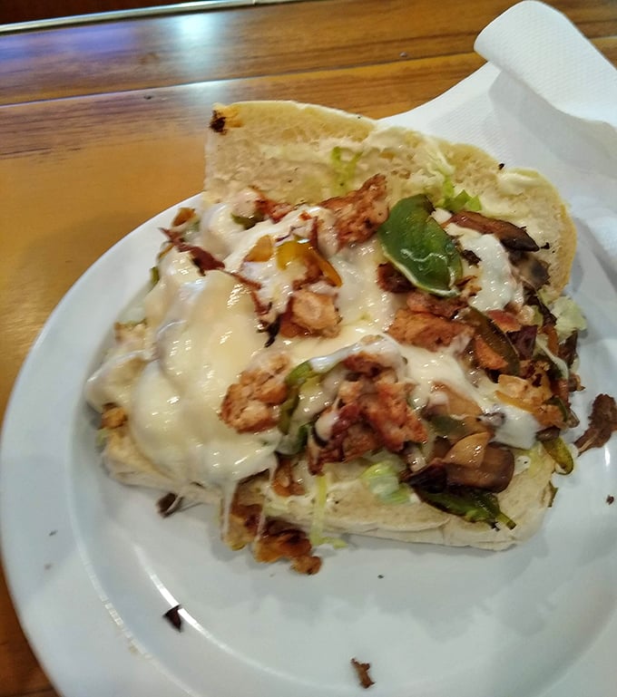 This grilled chicken sandwich with melted cheese isn't trying to be fancy—it's just trying to make your day significantly better. Mission accomplished.
