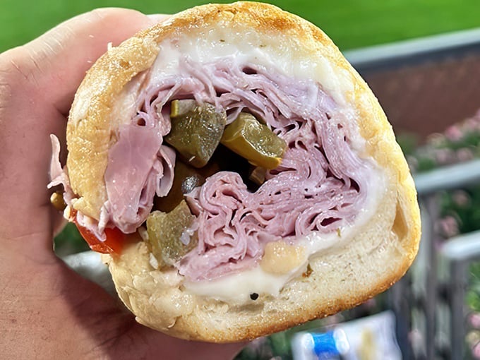 The ham and cheese on seeded bread showcases Ricci's commitment to classics—some sandwiches don't need reinvention, just respectful execution.
