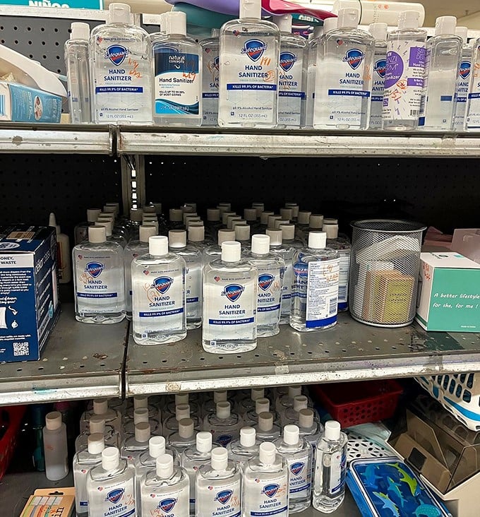 Even thrift stores adapted to pandemic times, offering essentials like hand sanitizer alongside vintage treasures – practical magic at its finest.