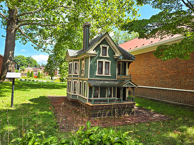 This charming miniature Victorian house at the Historical Society proves that even in the 1800s, people understood the appeal of tiny homes.