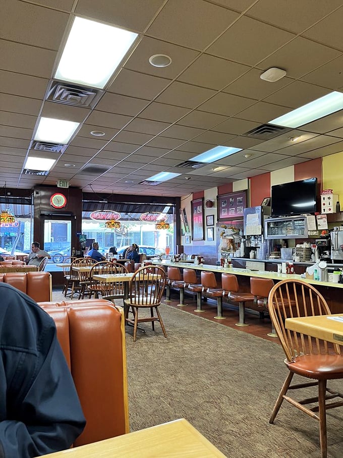 The morning light streams through Ole's windows, illuminating a diner where time seems to slow down just enough to savor every bite.