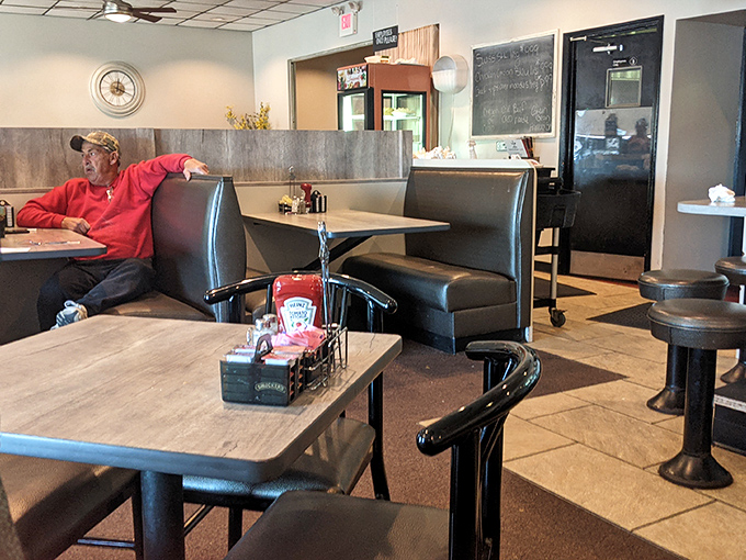 Cozy booths and simple decor create that quintessential diner atmosphere where regulars become family and newcomers feel instantly welcome.