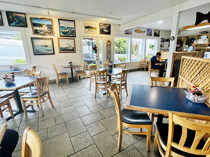 More maritime charm than a sea captain's diary, with tables ready for your next delicious adventure.